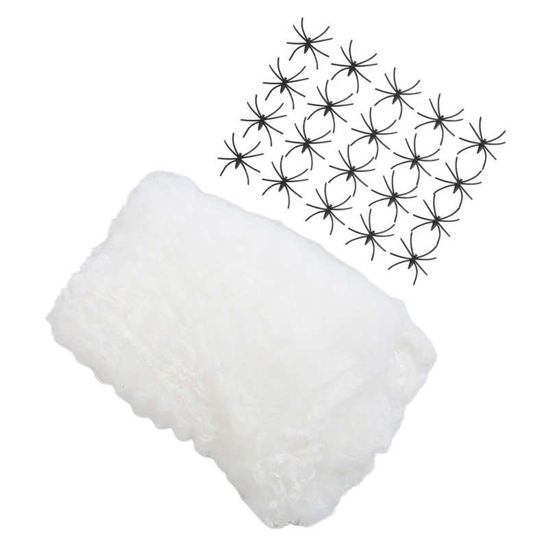 Halloween Stretch Spider Webs Handknotted Spider W... – Grandado