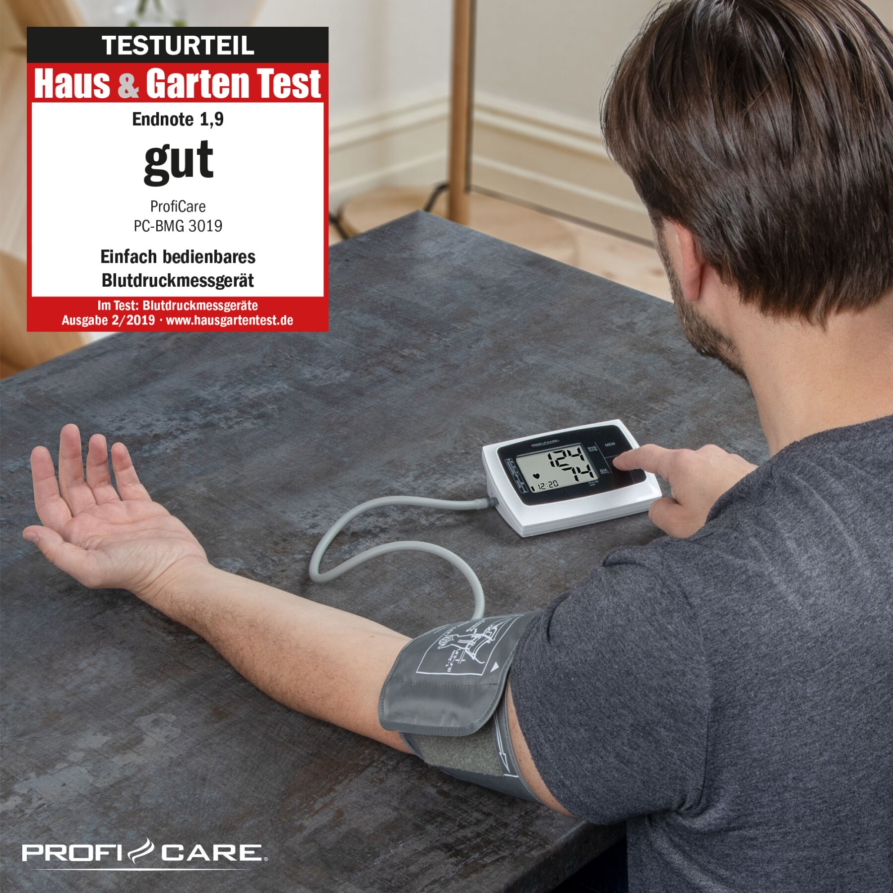 Proficare BMG 3019 Digitale Arm tensiometer, arrhy... – Grandado