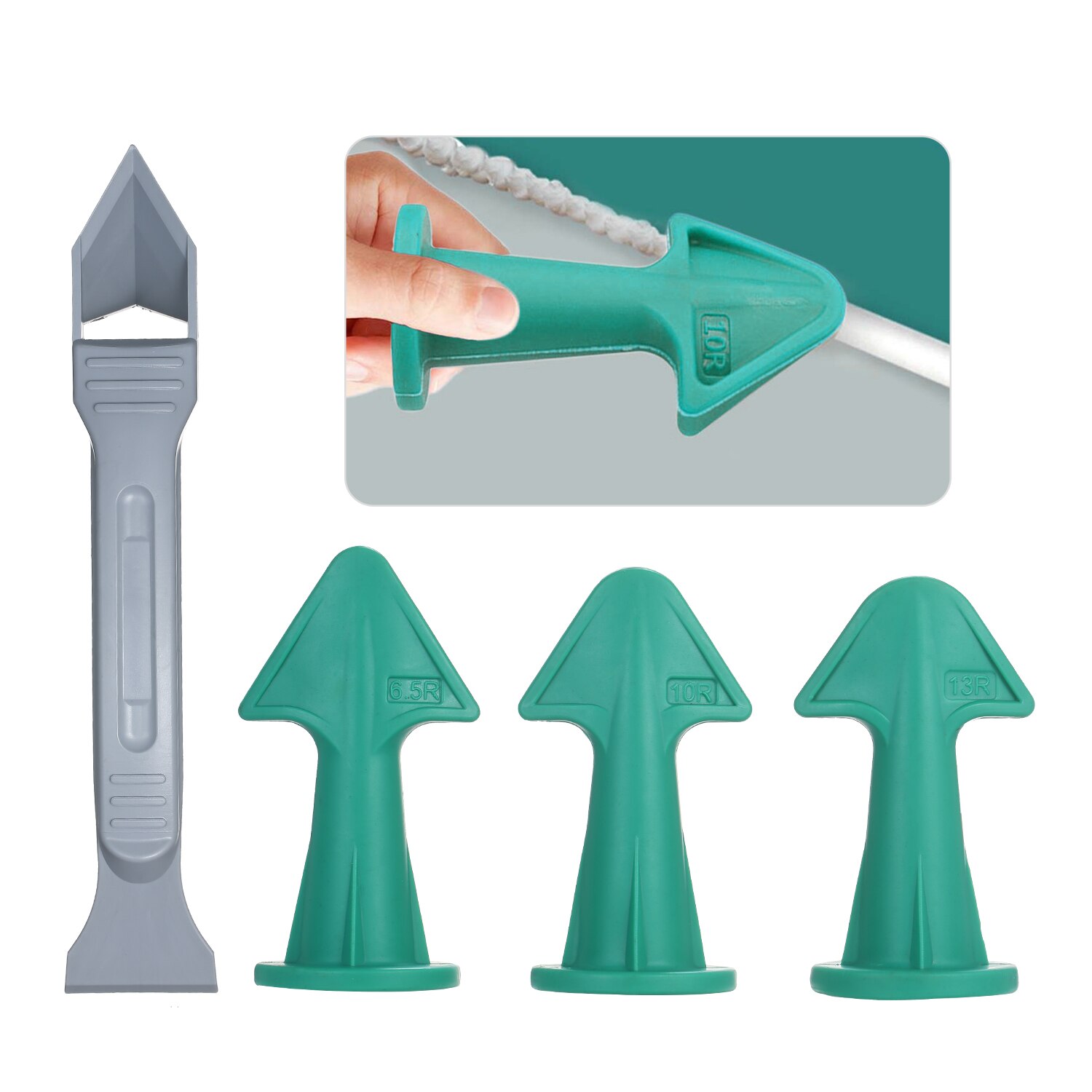 3PC Nozzle Plus Silicone Caulking Tools Silicone C... – Grandado