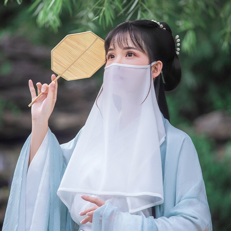 Antique Hanfu Chiffon Veil To Cover The Face And P... – Vicedeal