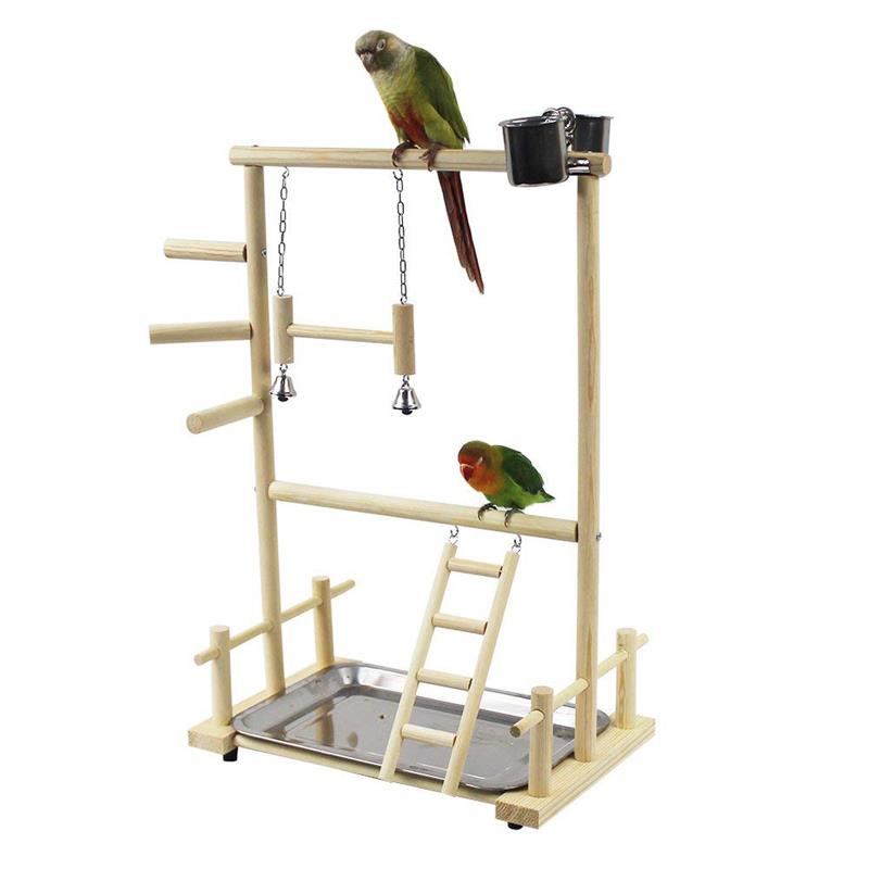 Houten papegaaienschommel speelgoed huisdier vogel... – Vicedeal