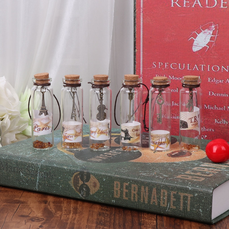 Lege Clear Glazen Fles Lucky Wishing Flessen Met K... – Grandado