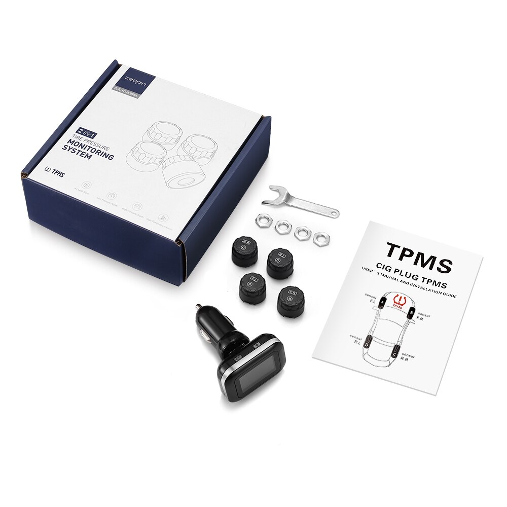 Auto TPMS Sigarettenaansteker Plug USB Bandenspann... – Grandado