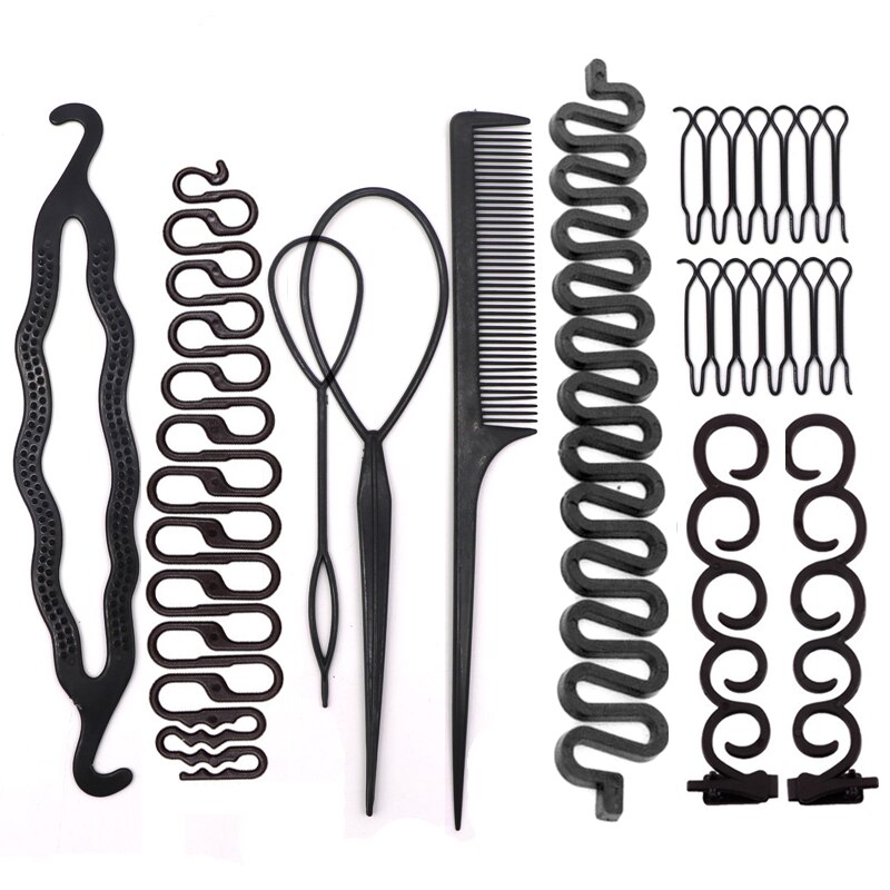 Hair Styling Tools Donut Bun Maker Hair Root Fluff... – Vicedeal