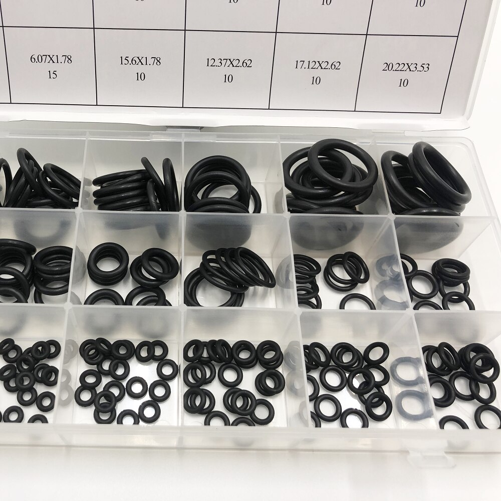 225 Pcs/Box 18 Sizes O-Ring Assortment Kit AS568 1... – Grandado