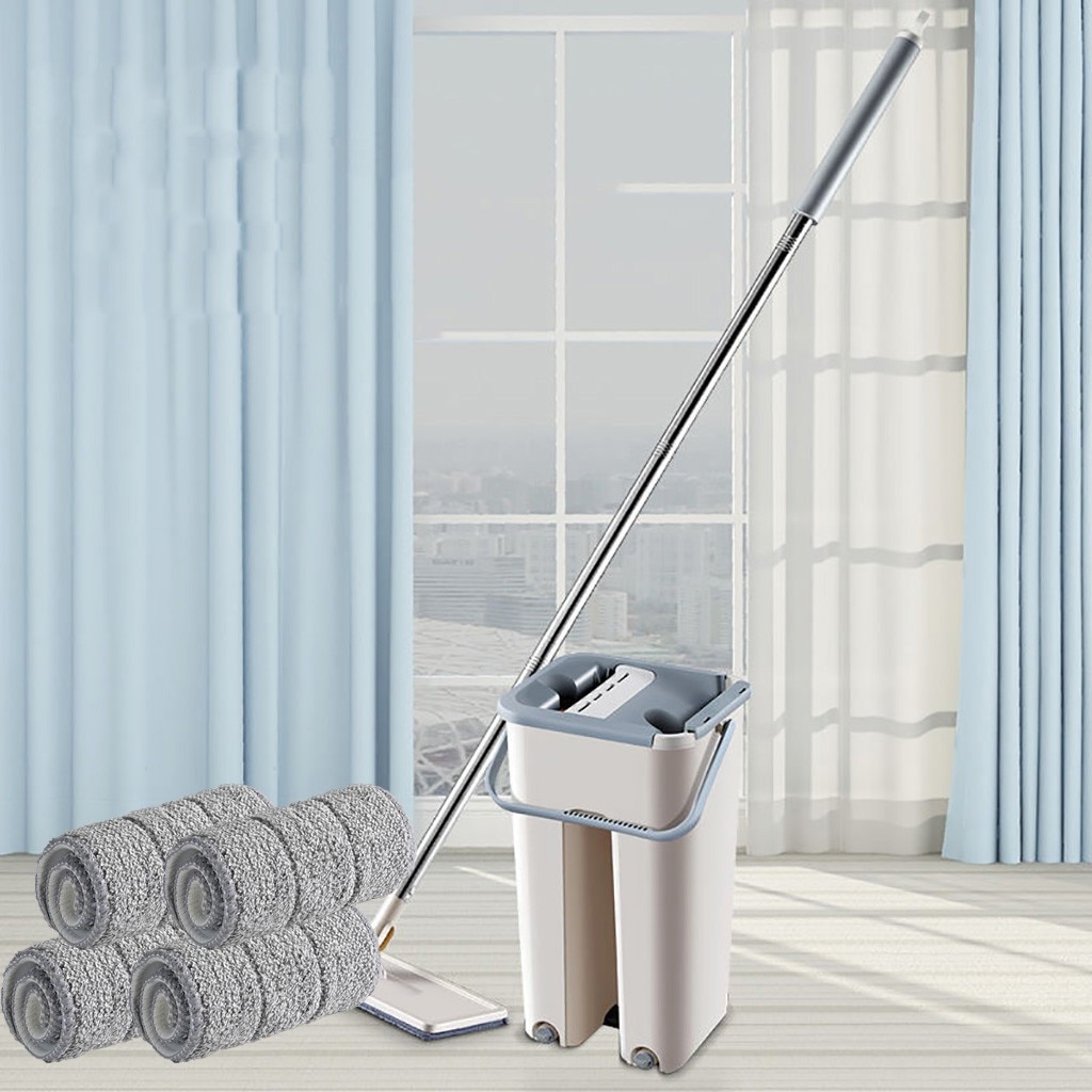 Floor Mop Set Automatic Mop And Bucket Avoid Hand ... – Vicedeal