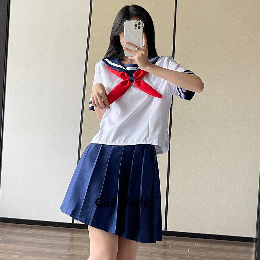 Japanese Preppy Short Sleeve Summer Sailor Suit To... – Vicedeal