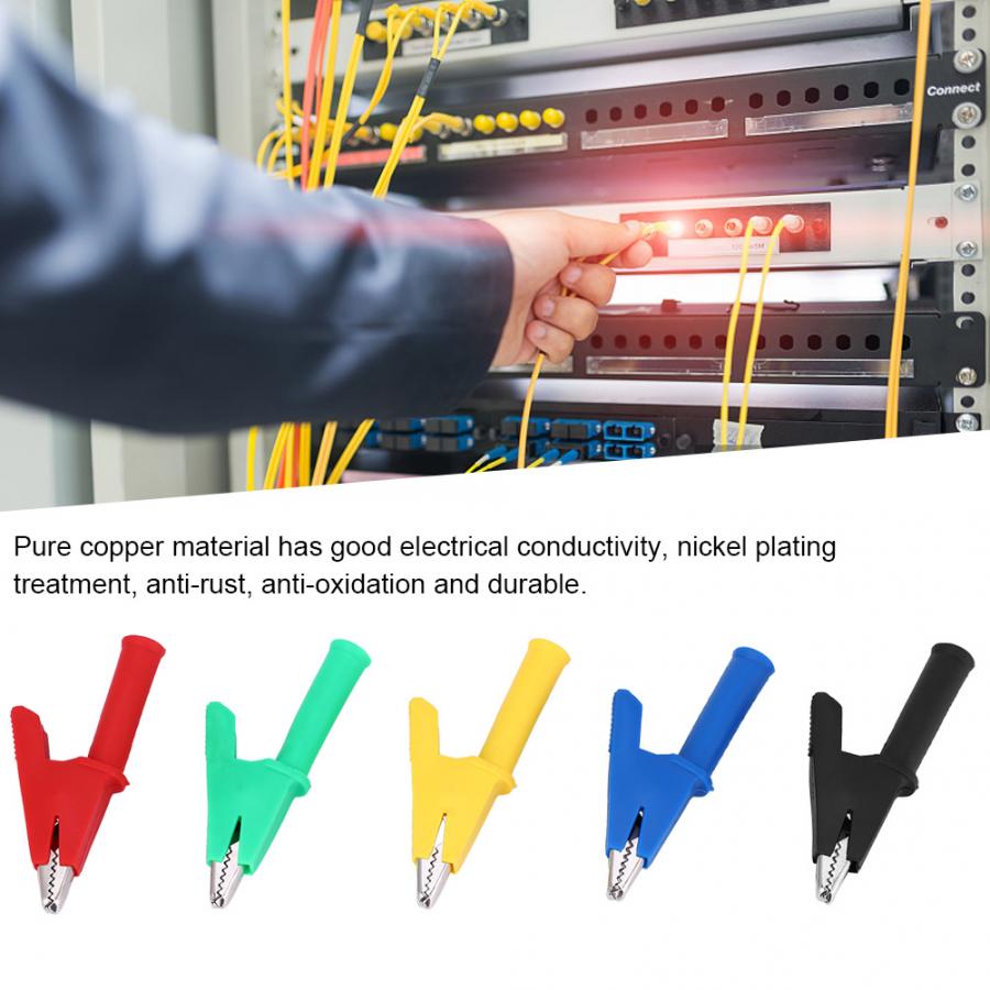 10pcs Clamps Insulated Alligator Clip to 4mm Banan... – Grandado