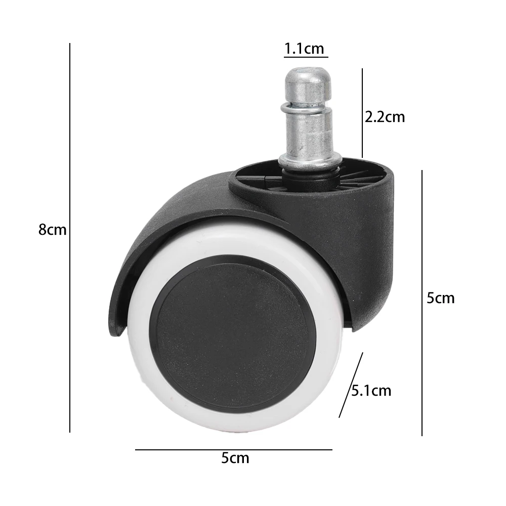 1/5PCS Furniture Caster 360 Rotatable Universal Wh... – Grandado