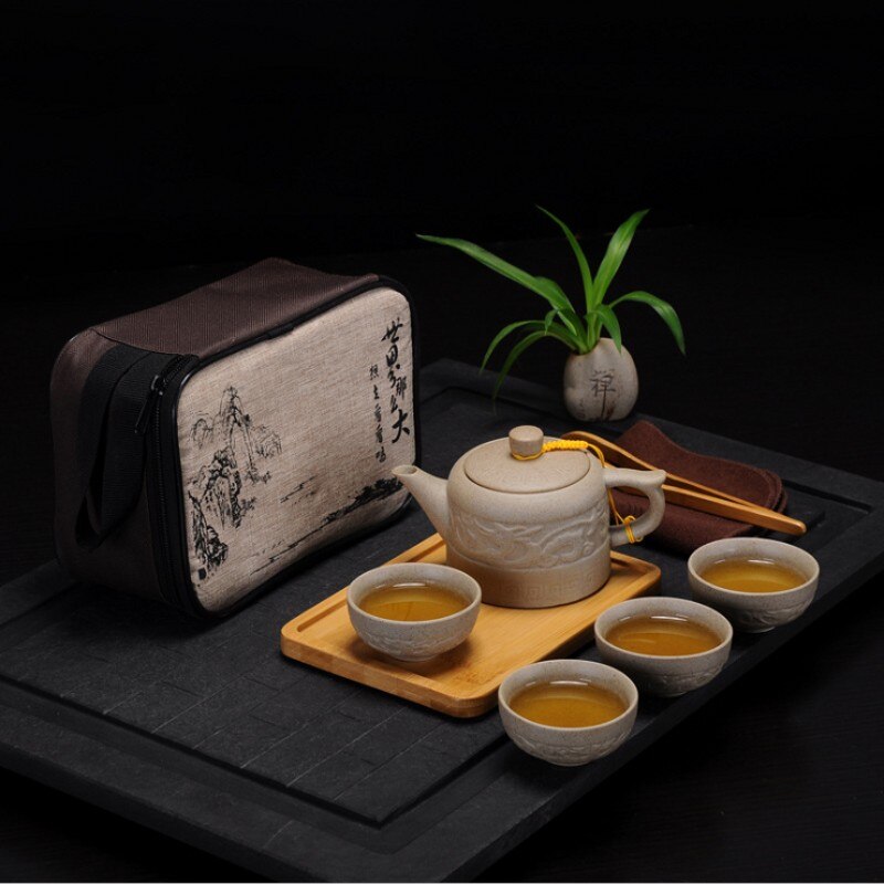 Tea set Include 1 Pot 4 Cup gaiwan,Beautiful and e... – Vicedeal
