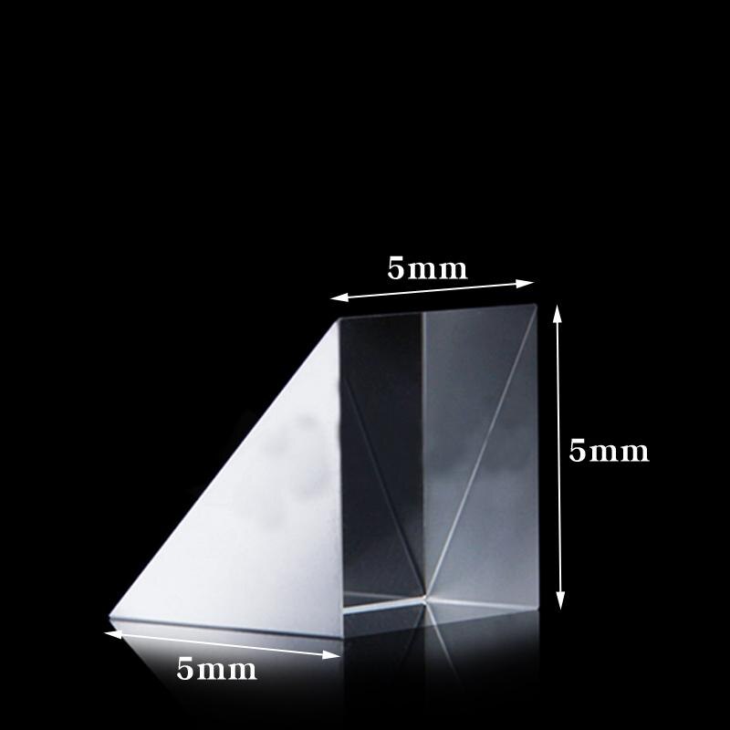 5x5x5mm Optical Glass Triangular K9 Prism Lens Wit... – Grandado
