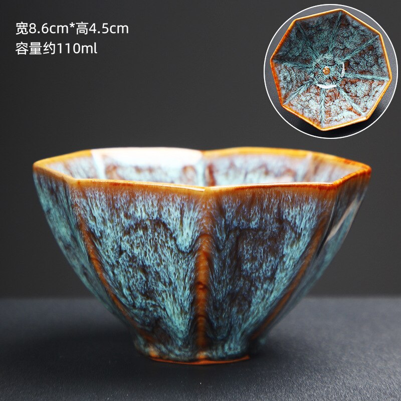Kiln Change Sand Gold Glaze Tea Cup Individual Cup... – Grandado