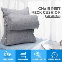 Triangle Sofa Cushion Back Pillow Gray Adjustable ... – Grandado