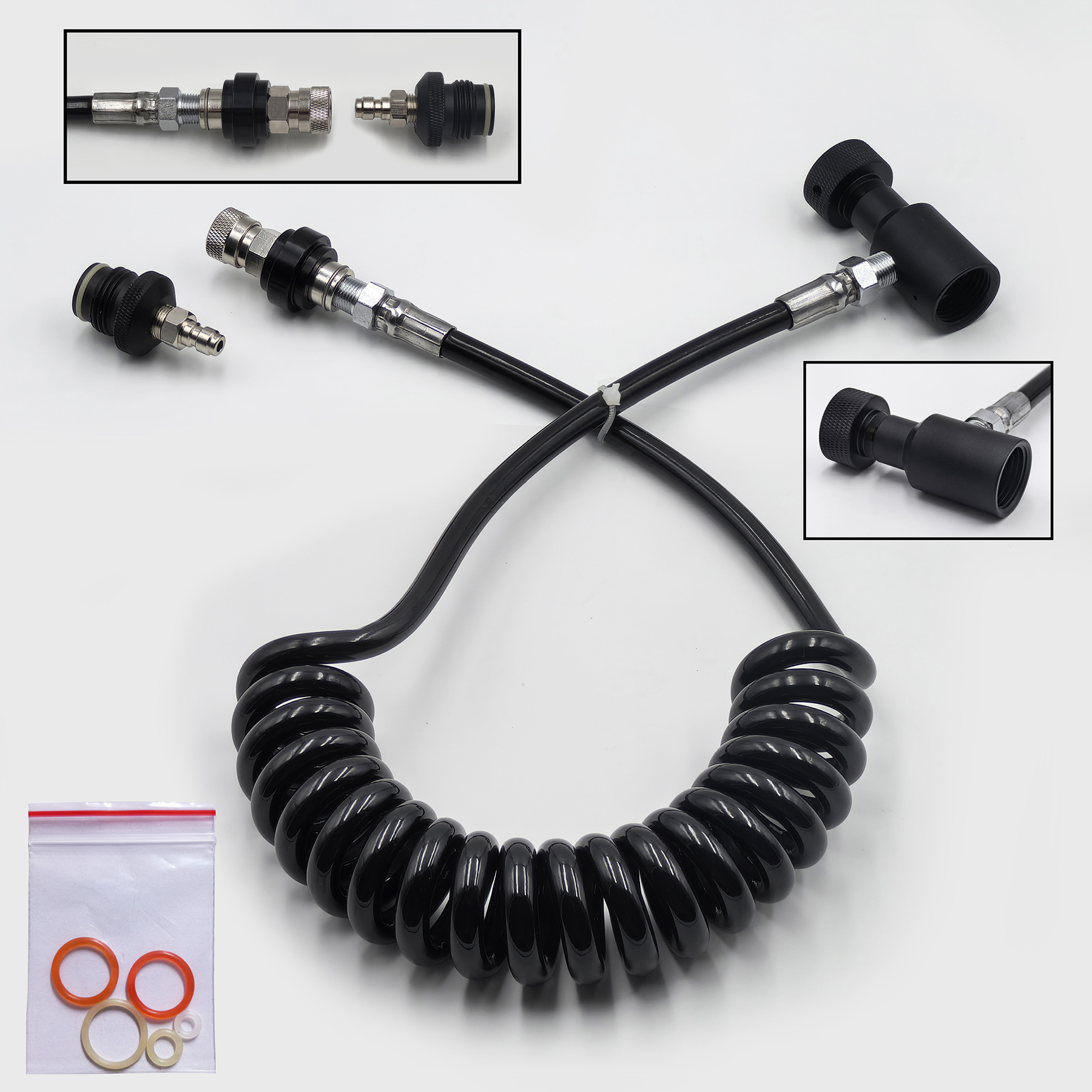 HPA 100inches(2.5M) Thick Coil Remote Hose Line wi... – Vicedeal
