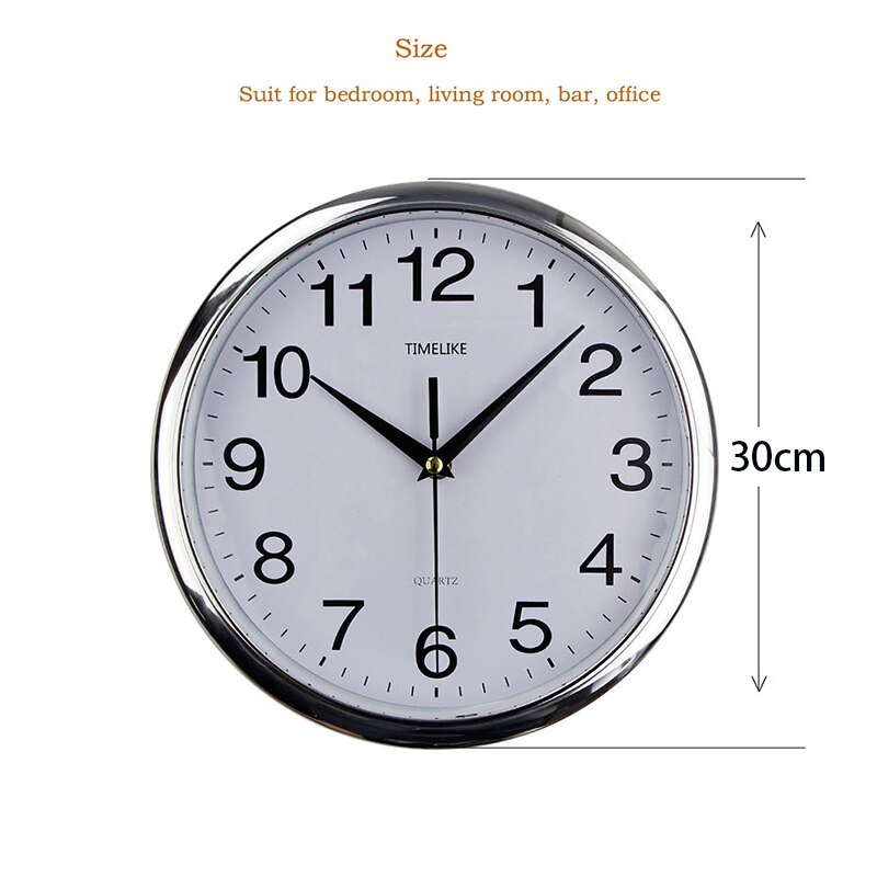 Round Clock Classic Vintage Wall Clock Modern Quar... – Grandado