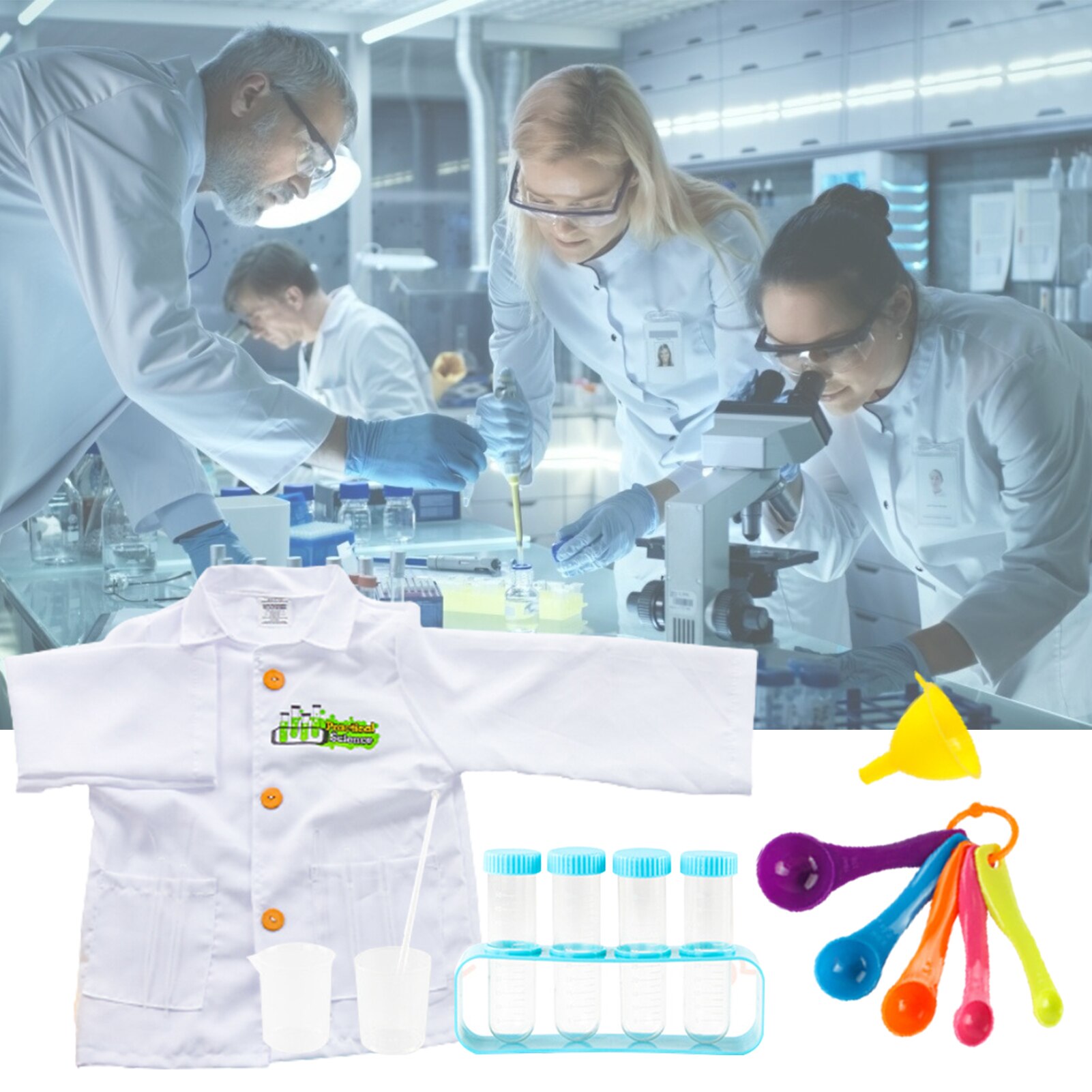 Kids Science Experiment Lab Kit Scientist Cosplay ... – Grandado