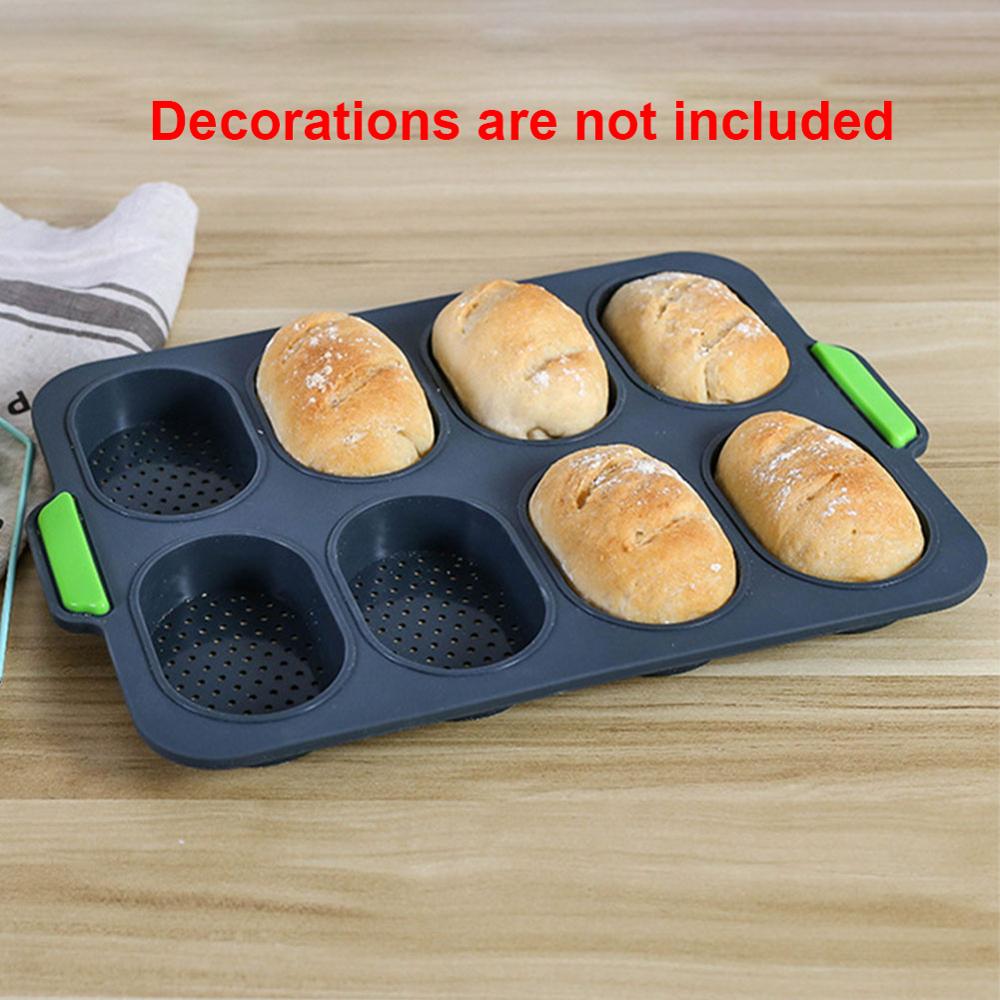 Mini Baguette Baking Tray,Non-Stick Perforated Pan... – Grandado