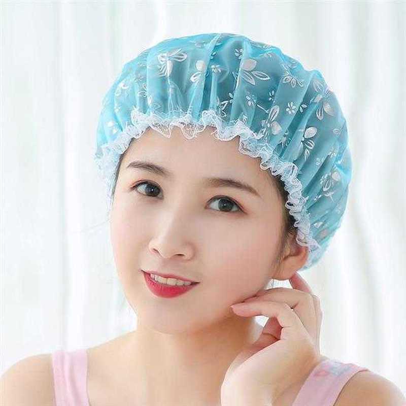 1PC Bauhinia EVA Waterproof Elastic Spa Shower Cap... – Vicedeal