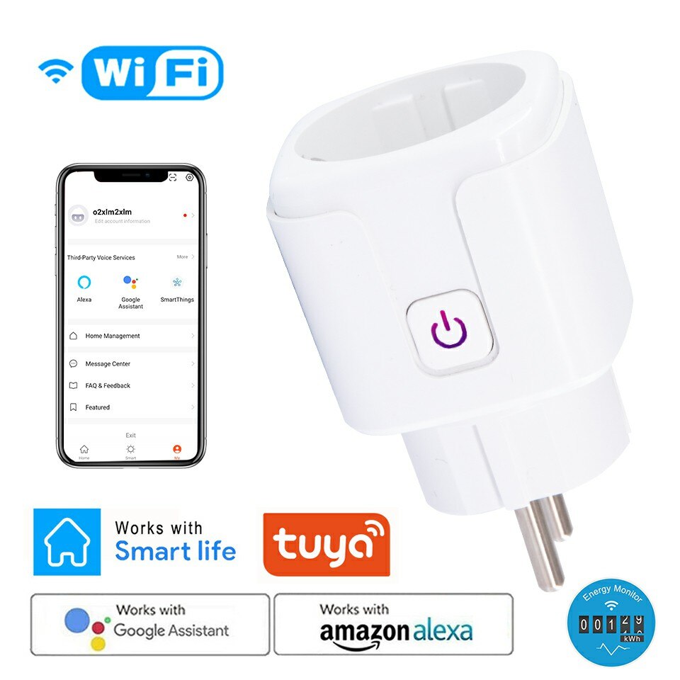 Smart Plug Wifi Socket Eu 16A Power Monitor Timing... – Vicedeal Smart Plug Wifi Socket Eu 16A Power Monitor Timing... – Vicedeal