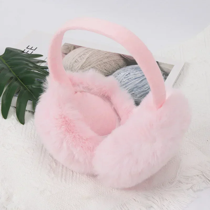 White Cute Girl Soft Earmuffs Women Ear Keep Warme... – Grandado