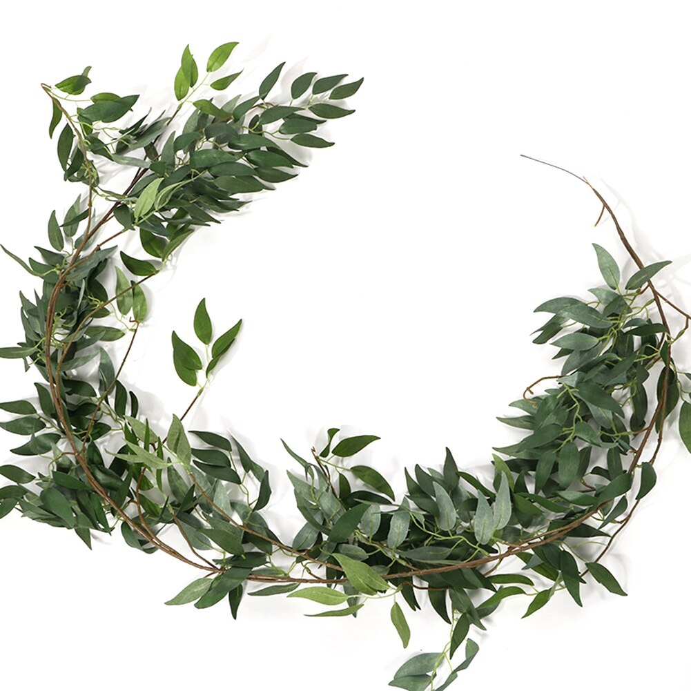 Artificial Plants Creeper Green Leaf Ivy Vine Garl... – Grandado