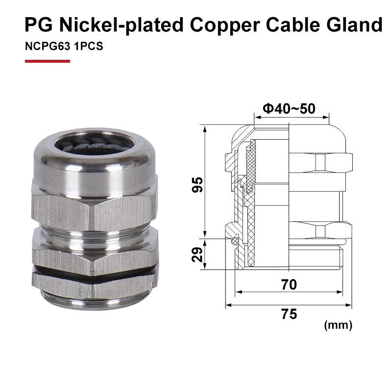 PG Type 304 Stainless Steel Cable Gland IP68 Metal... – Grandado
