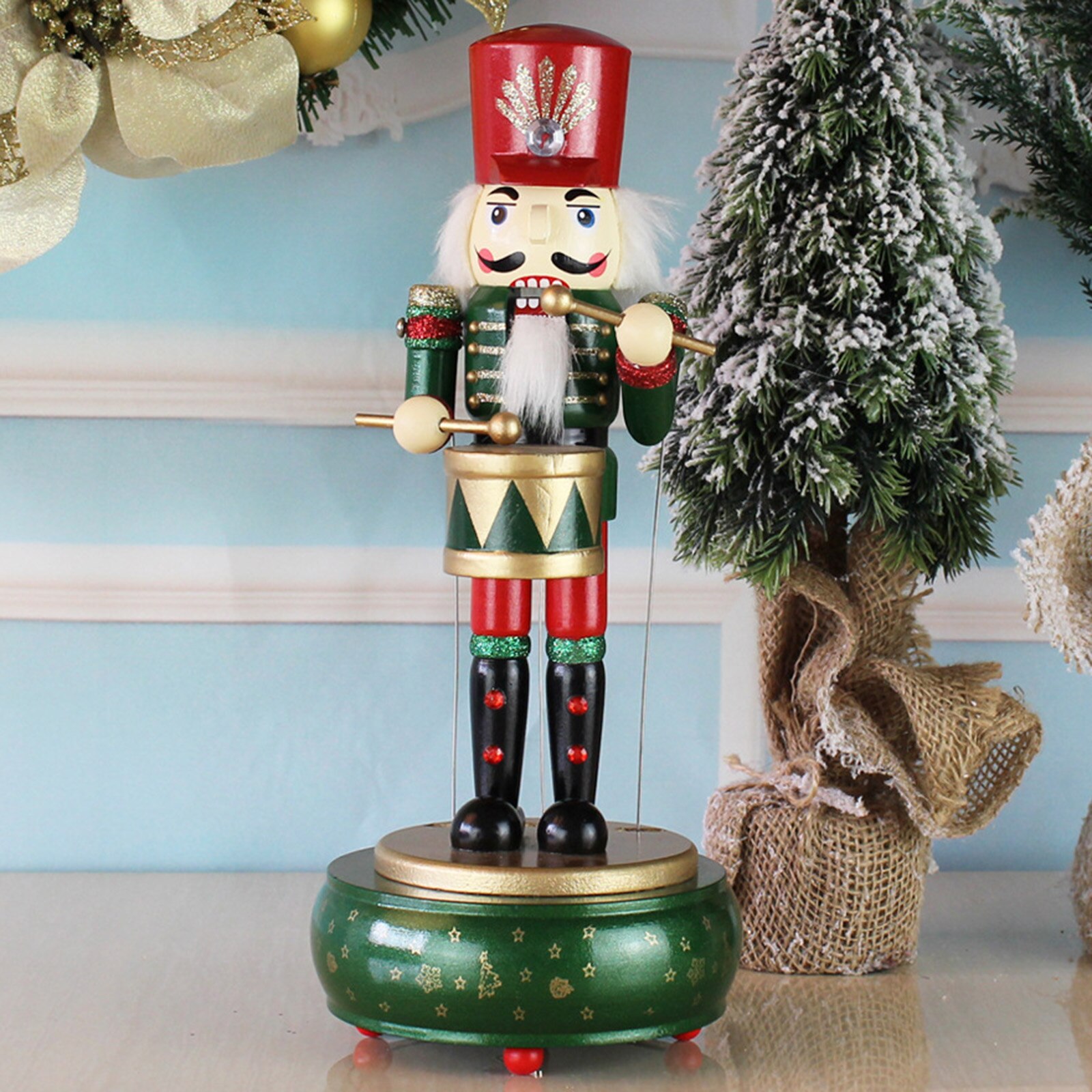 Handwerk Marionet Houten Muziekdoos Kerst Notenkra... – Grandado