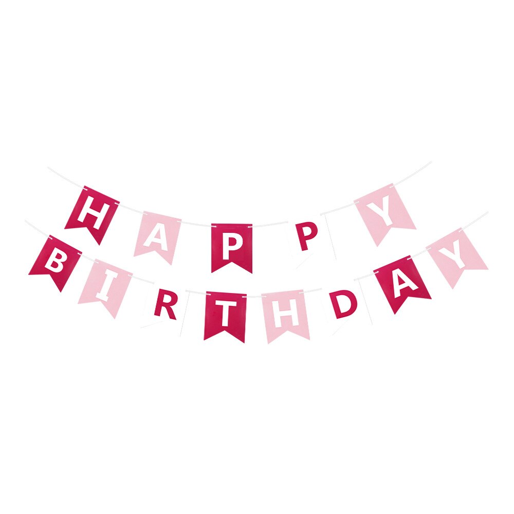 Paper Bunting Banners Flags Garland Happy Birthday... – Grandado