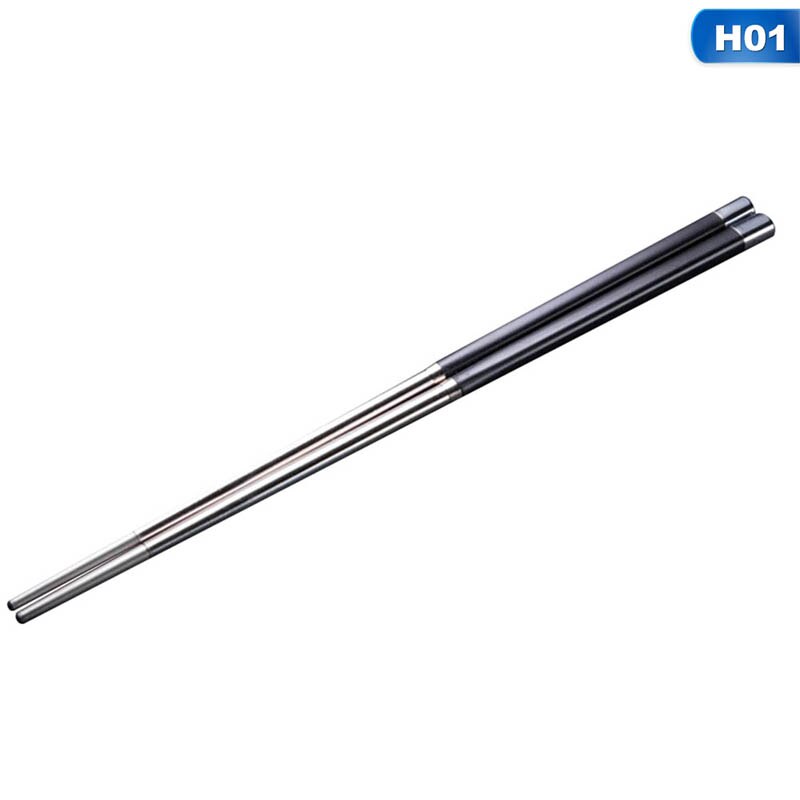 1 Pair Stainless Steel Japanese Chopsticks Non-sli... – Grandado