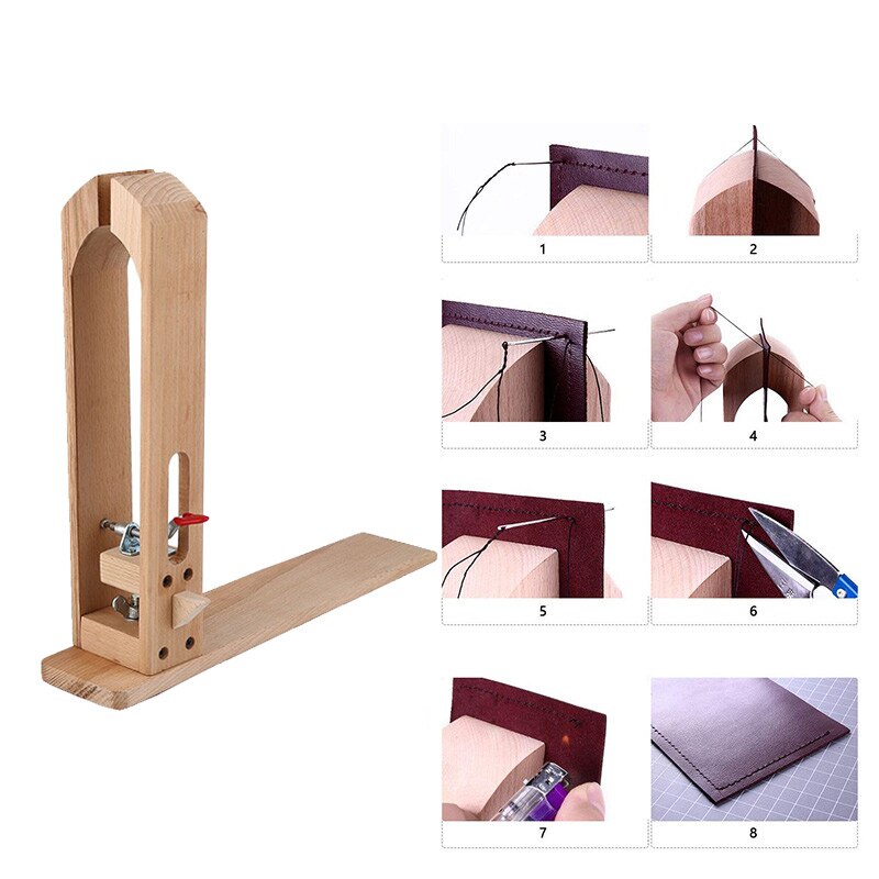 Leather sewing tool Wood Leathercraft Hand Stitchi... – Grandado