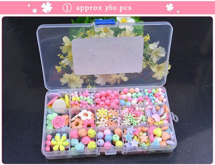 Barn pyssel färgglada akryl pärlor hantverk leksak... – Grandado