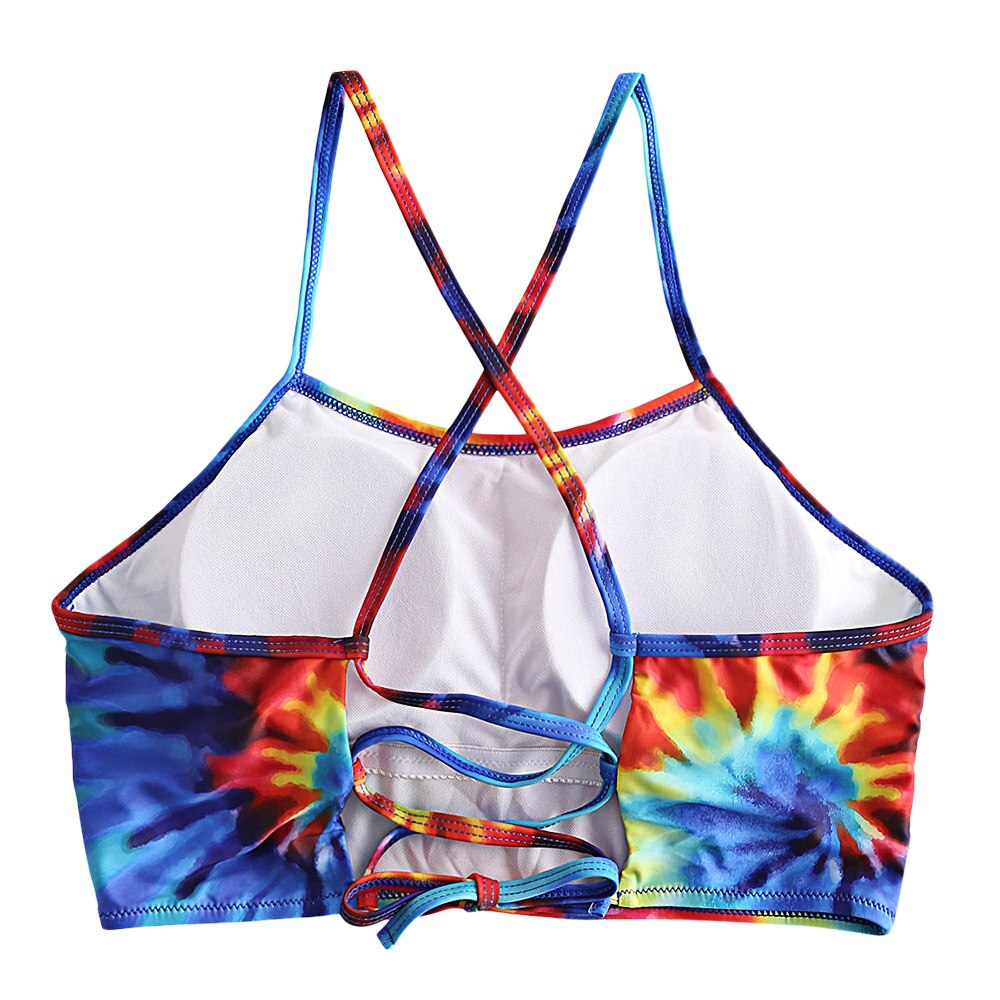 Zaful Tie Dye Criss Cross Bikini Top – Vicedeal