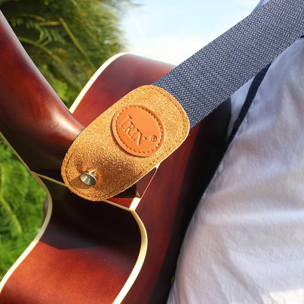 Dark Blue Nylon Leather Guitar Strap Adjustable Ac... – Vicedeal