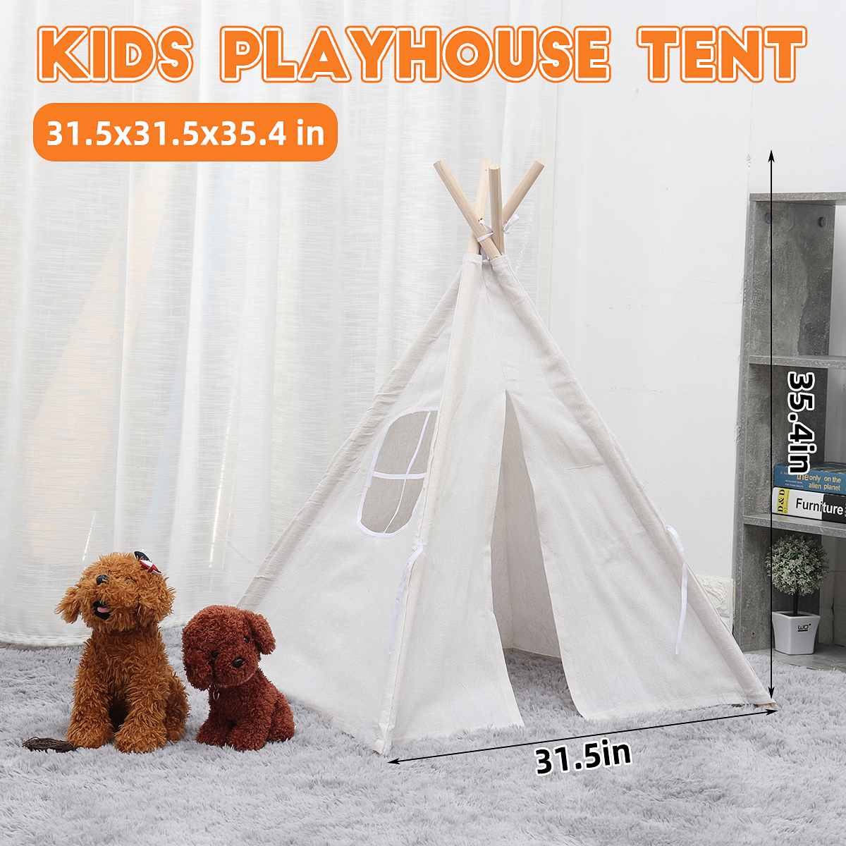 Kids Tent Play Tent Game House With Mat Outgoing T... – Grandado