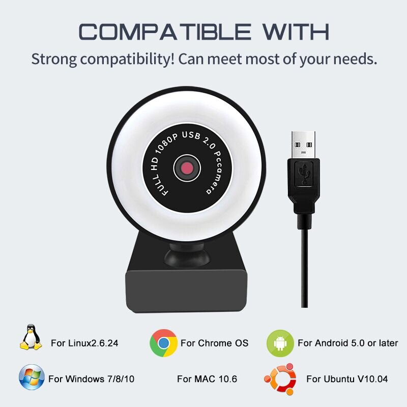 Autofocus Hd Webcam 1080P 2K Usb 5 Miljoen Pixels ... – Vicedeal