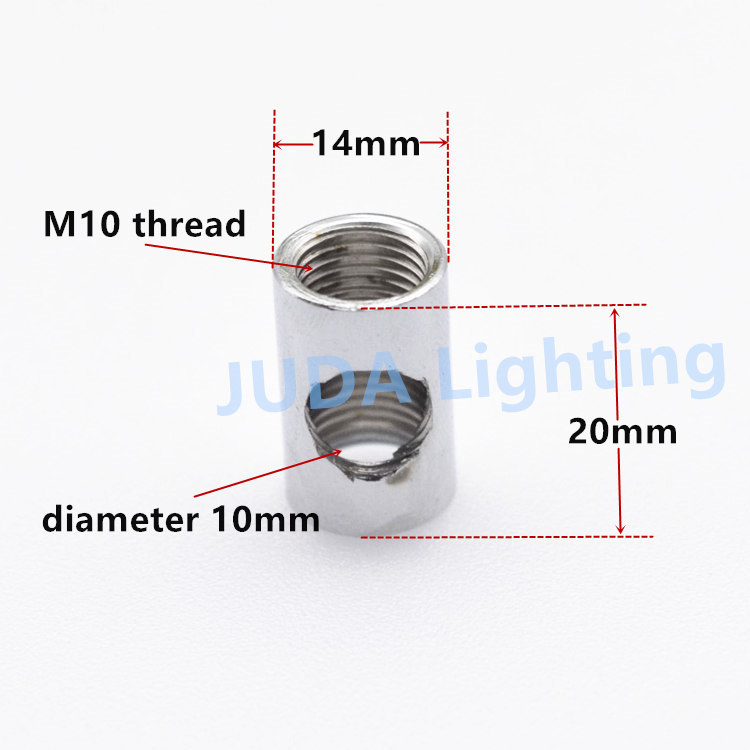 Lamp Tooth Tube M10 thread pipe 3 holes connection... – Grandado