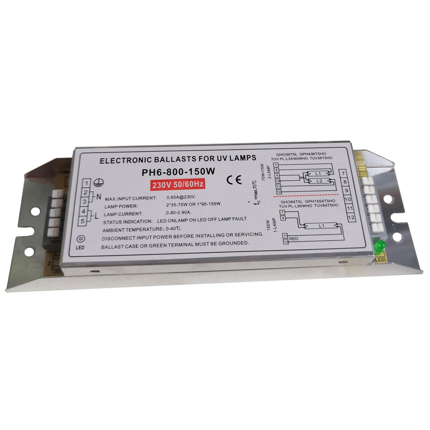 PH6-800-150W UV Lamp Electronic Ballasts 230V Ligh... – Grandado