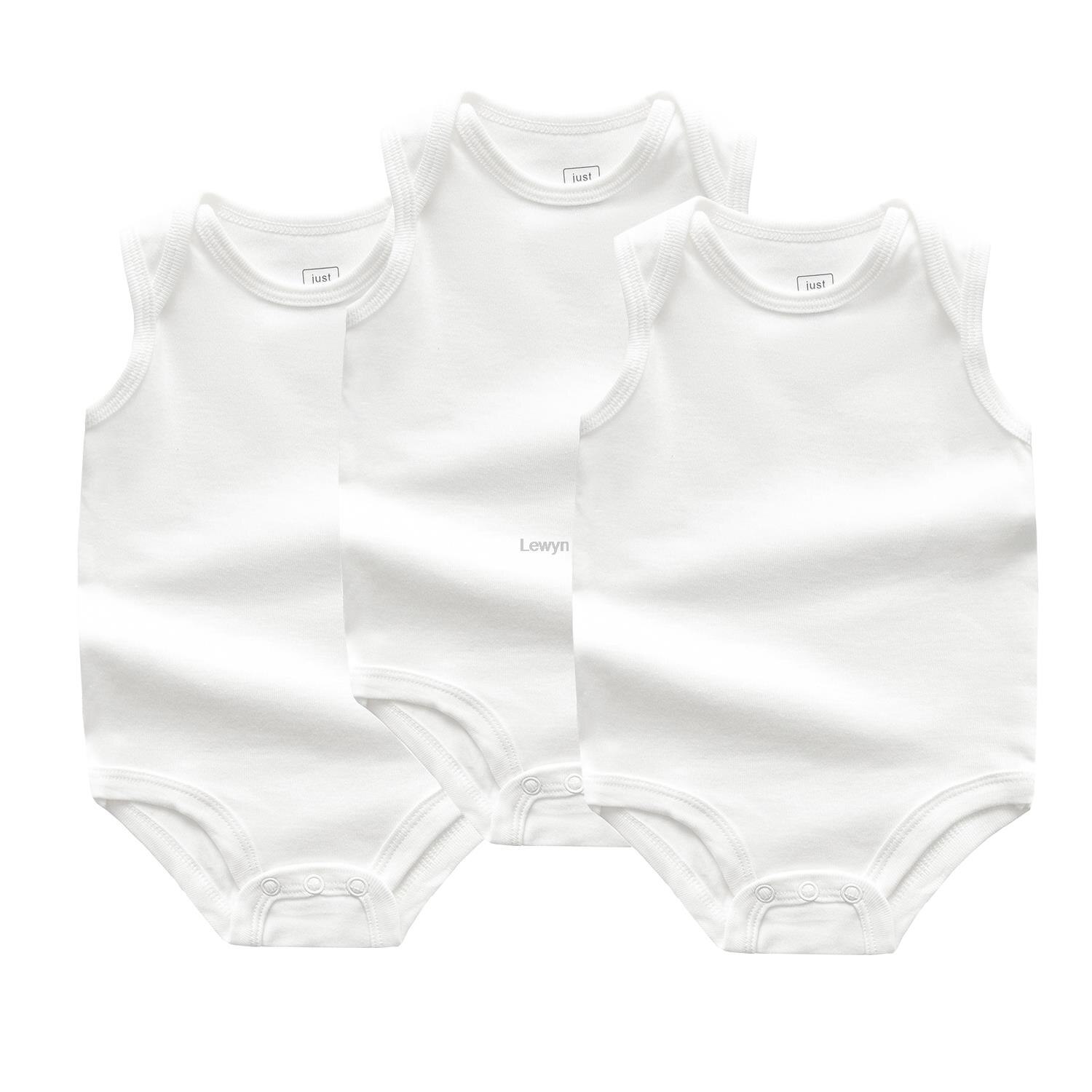 3 Stks/set Zomer Baby Romper Eenvoudige Pure White... – Grandado