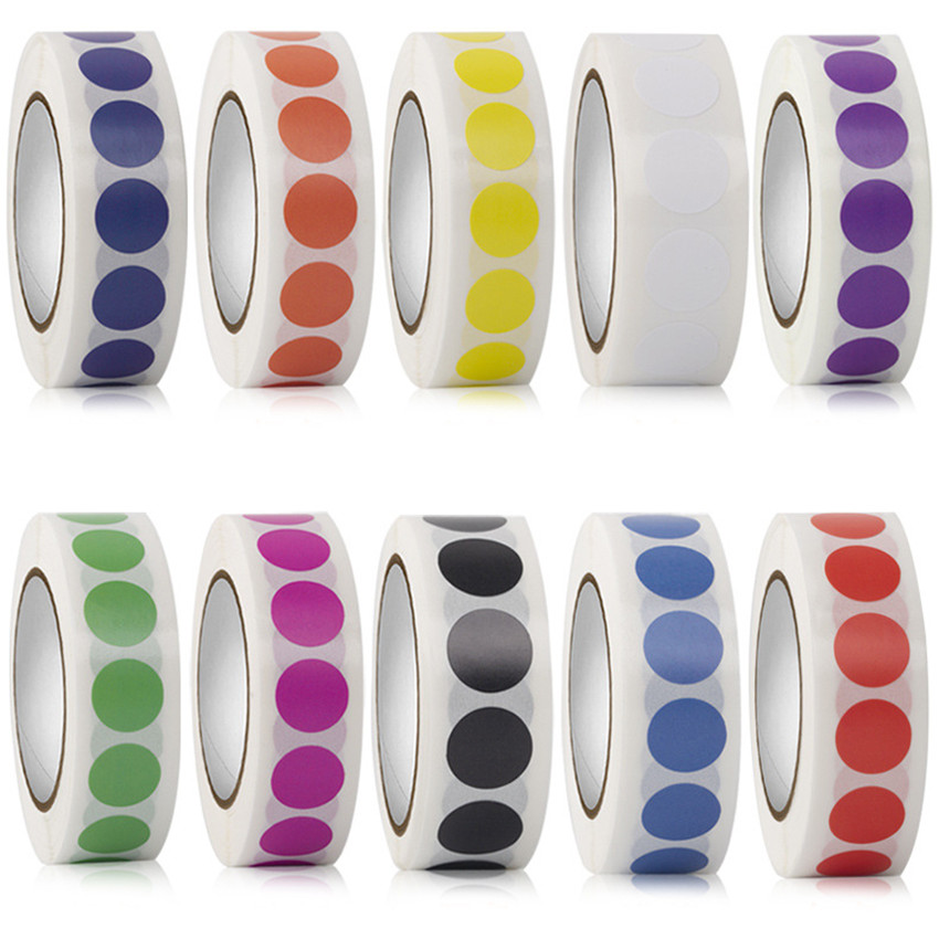 1000Pcs Ronde Kleur-Code Dot Stickers Verwijderbar... – Vicedeal