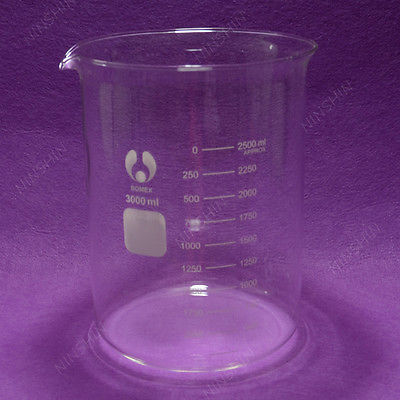 3000mL Glass Beaker,Low Form Beaker Item,Lab Glass... – Vicedeal