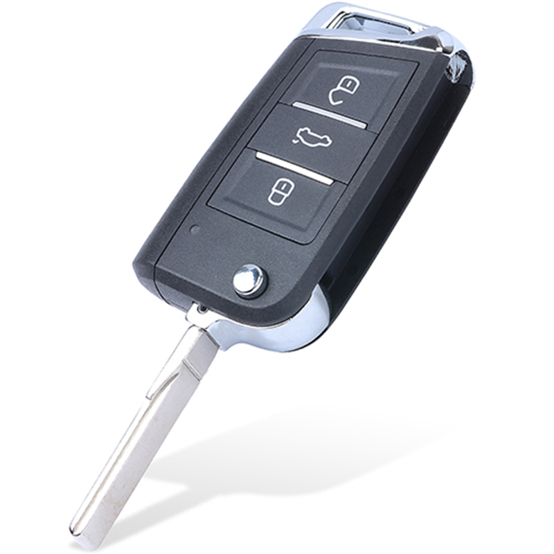 KEYECU 5K0 837 202 AD Upgraded Flip Remote Car Key... – Grandado