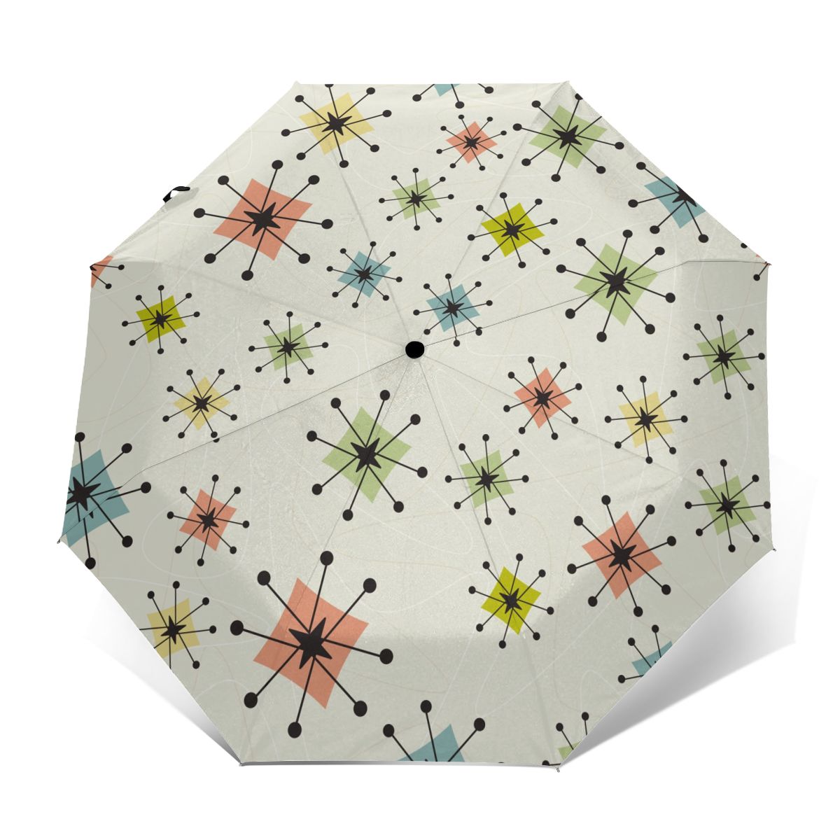 Vintage Atomic Stars Retro-Stylized Pattern Windpr... – Vicedeal