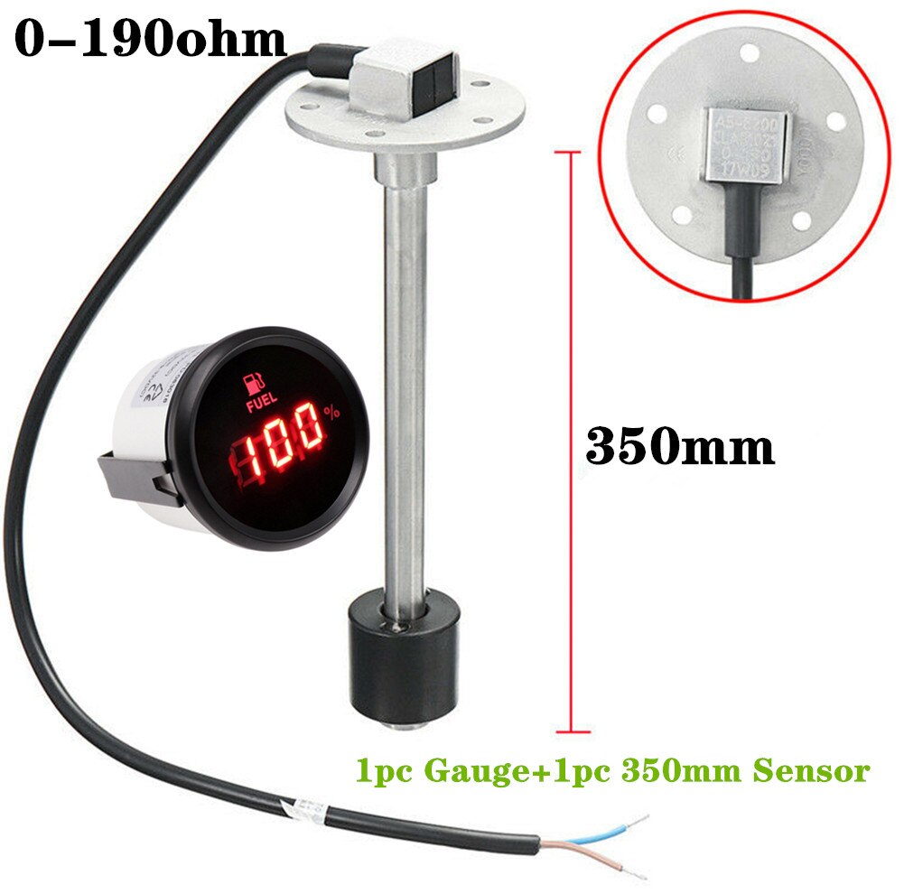 1Set Brand Auto 52mm 0-190ohm Digital Fuel Level G... – Grandado