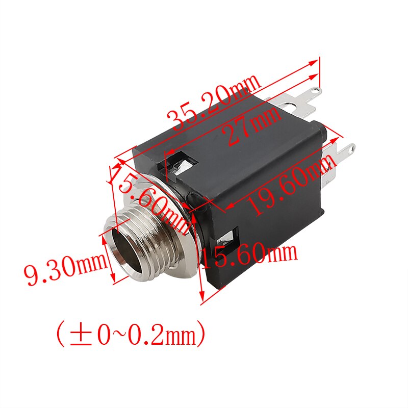 5Pcs PJ612A 6.35mm 1/4" 3/5Pin Audio Micropho... – Vicedeal