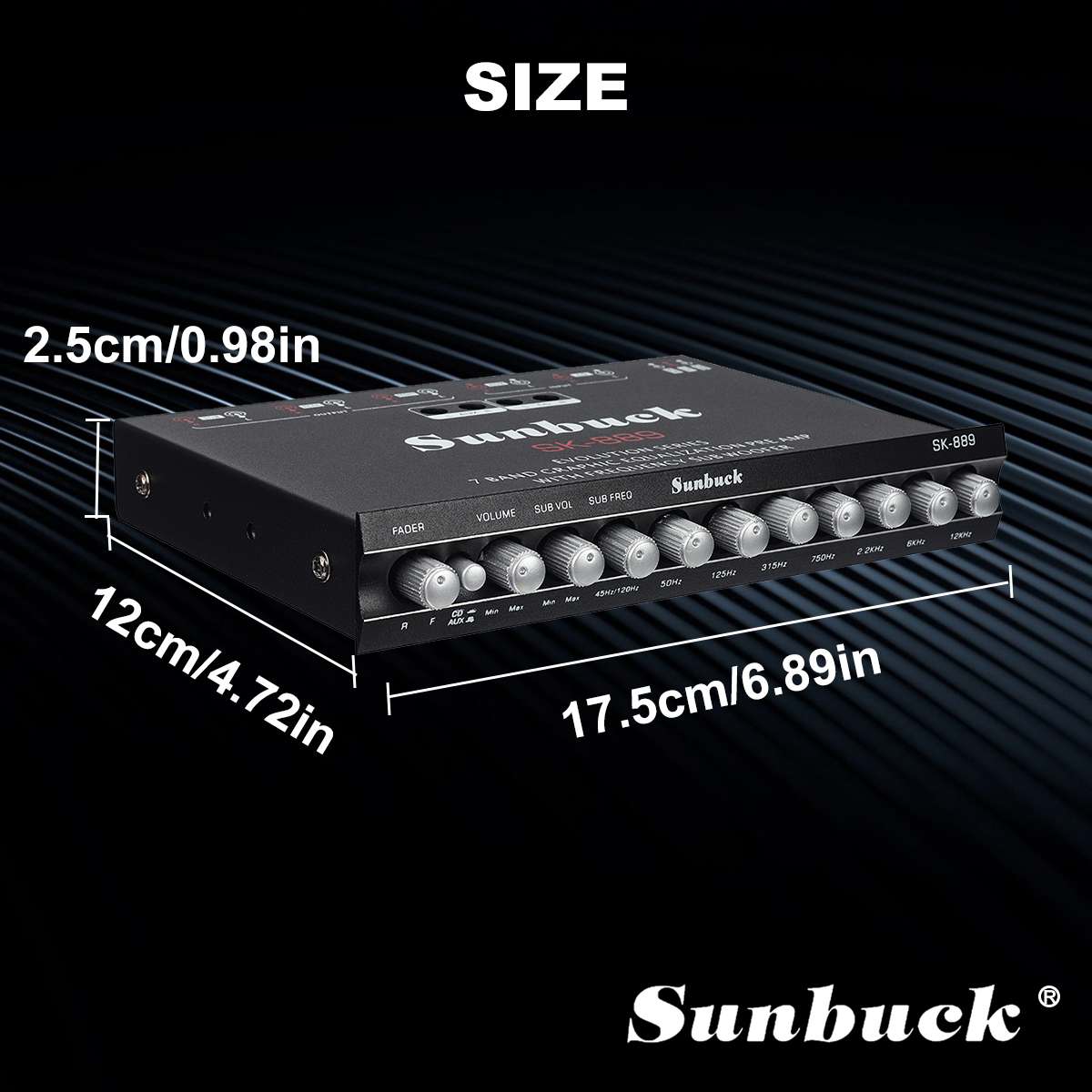 Sunbuck 7-Band graphic automotive HIFI audio equal... – Grandado