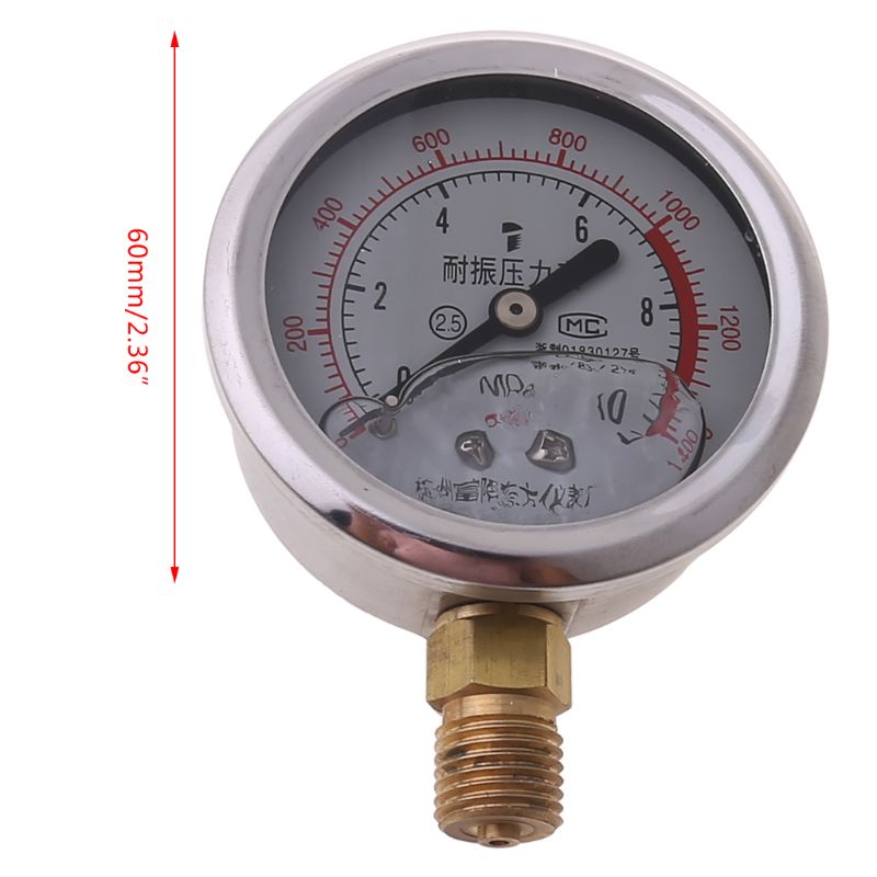 0-60MPa Radial Iron Manometer High Accuracy Air Oi... – Vicedeal