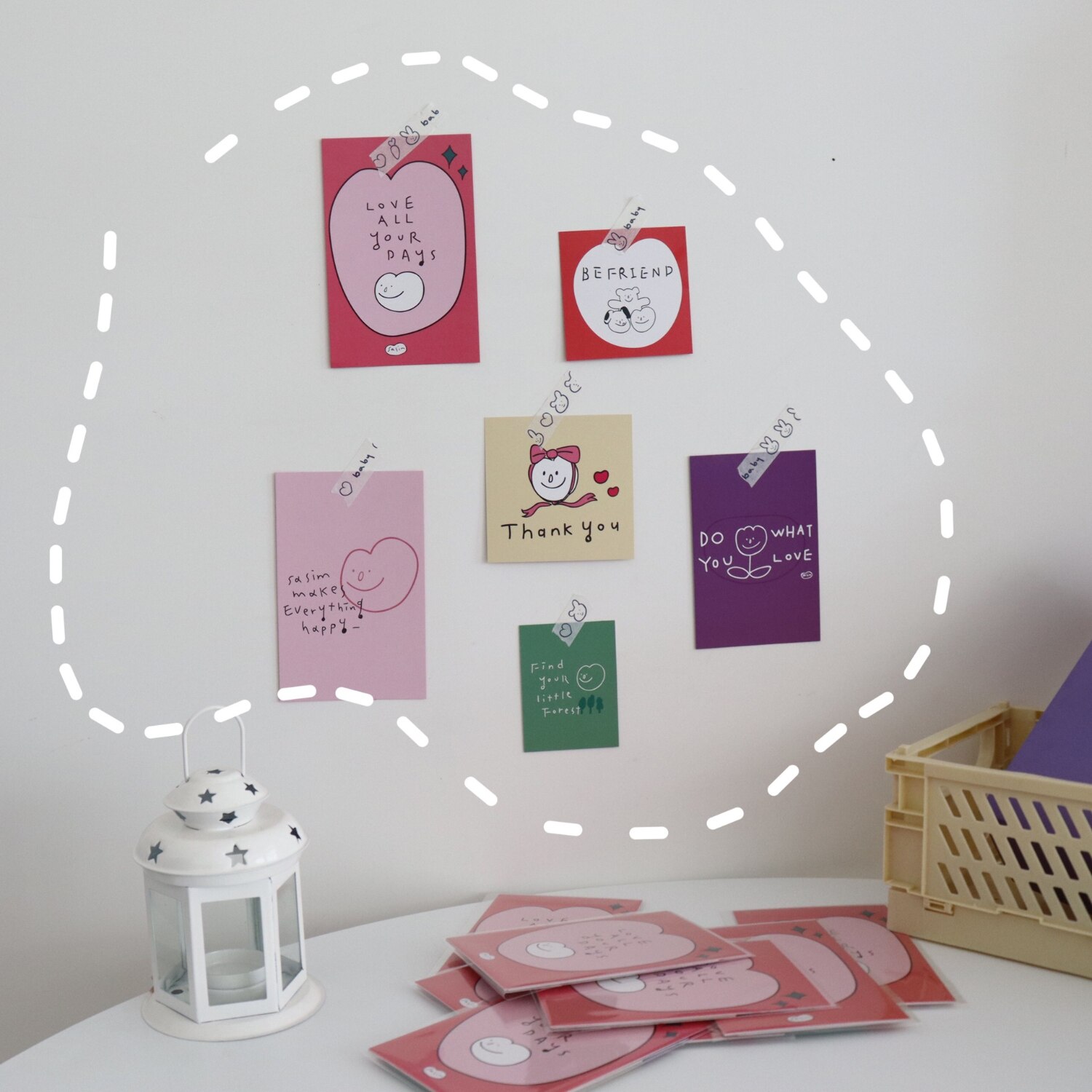 Ins Tulp Serie Decoratieve Kaart 6 Sheets Dubbelzi... – Grandado