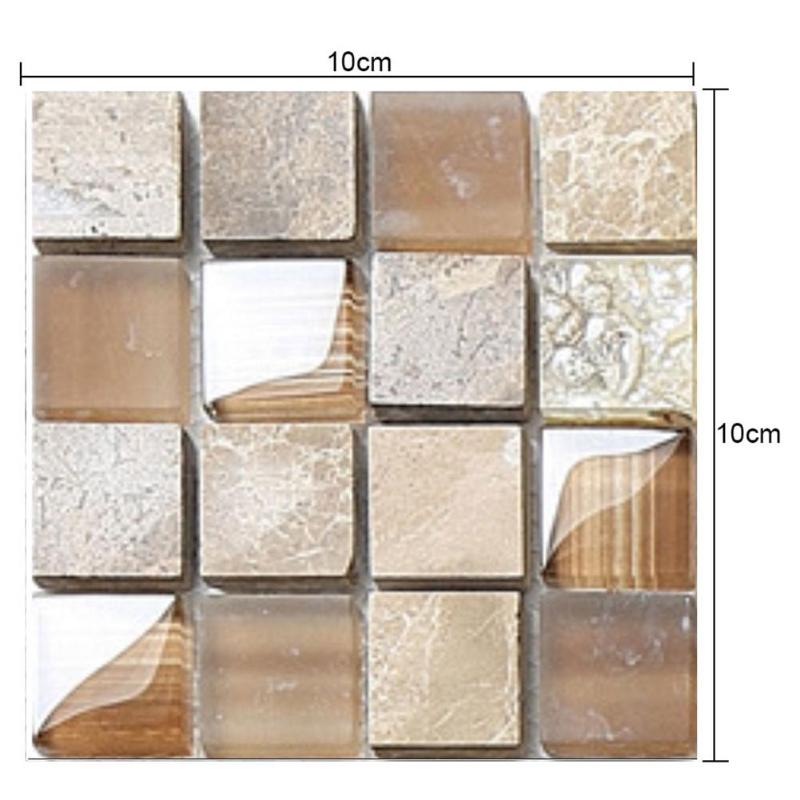 10pcs Waterproof Mosaic Tile Wall Sticker DIY Self... – Grandado