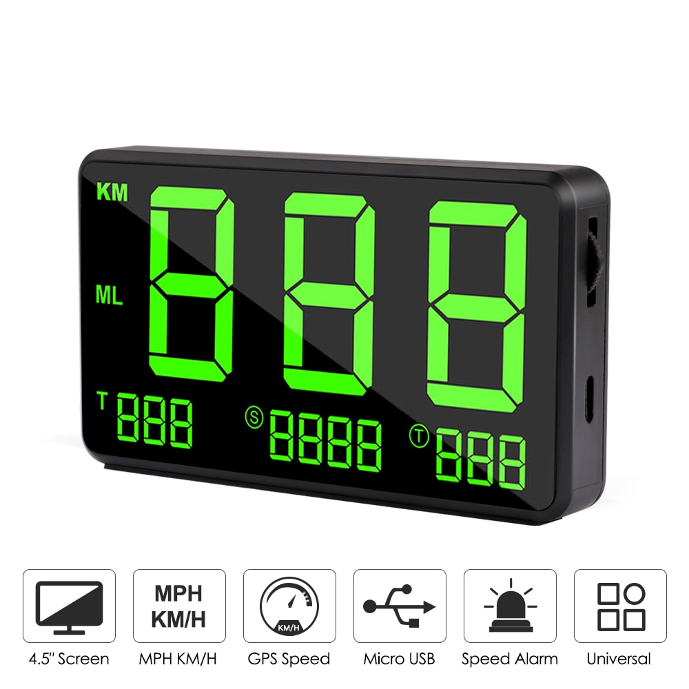 Car GPS Speedometer HUD Display Automatic Record M... – Grandado