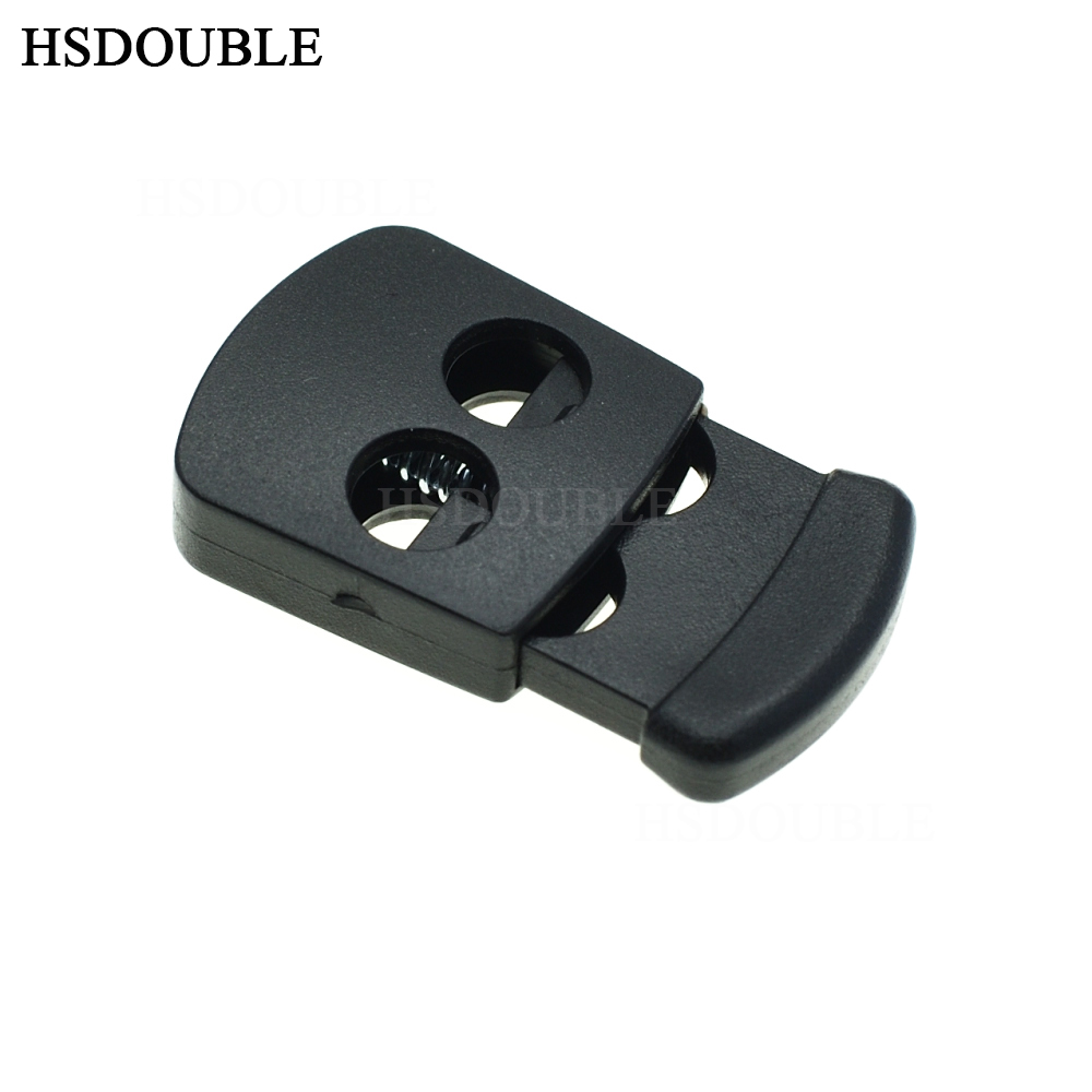 2 Holes Cord Lock Toggle Stopper Plastic Toggle Cl... – Grandado